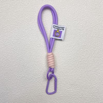 China Dansky Braided Paracord Keychain with Carabiner 18.3cm Polyester Lanyard for Backpack Bag Phone Strap for sale