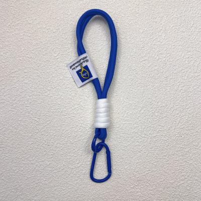 China DANSKY Customizable Nylon Braided Lanyard Keychain 19cm with Carabiner Clip for Phones Bags for sale