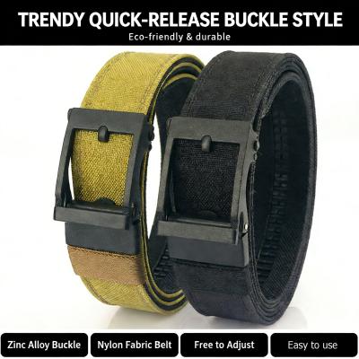 China DANSKY Aluminum Alloy Nylon Elastic Belt 1.5 Inch Men Workwear Custom Logo for sale