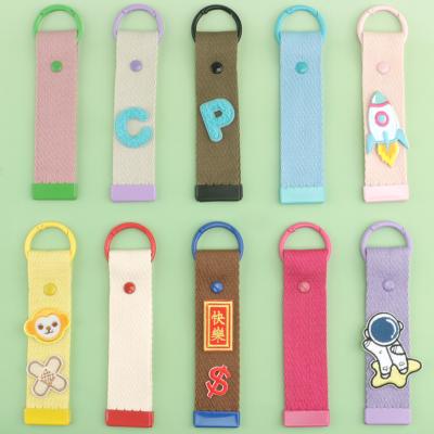 China Custom Polyester Keychain with Zinc Alloy Buckle 3.2cm Width DIY Bag Luggage Lanyard Tag for sale