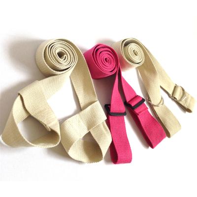 China DANSKY Custom Adjustable Cotton Webbing Yoga Strap 3.8x183cm for Exercise Stretch Fitness Carry Belt for sale