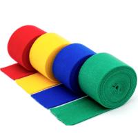 China Dansky Custom Color and Size Double Side Fabric Loop Soft Nylon Fabric Reusable Loop Tape Soft Loops for sale