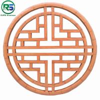 China Woodgrain Aluminum Window Grilles Round Metal Handicraft for sale