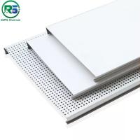 China Perforated Aluminium Strip Ceiling Dustproof White Powder Coating for sale