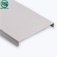 China Suspended Beveled Aluminum Strip Ceiling Rectangle Strip Metal Ceiling Panel for sale