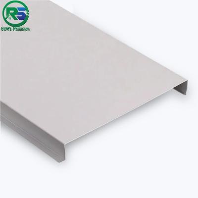 China Suspended Beveled Aluminum Strip Ceiling Rectangle Strip Metal Ceiling Panel for sale