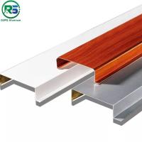 China White Suspended Aluminium Strip Ceiling Interior Decoration 100mm 150mm 200mm 300mm for sale