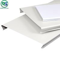 China Alloy Suspended Aluminium Strip Ceiling Panels White Powder Coated for sale