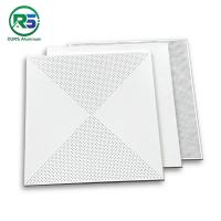 China Decorative Suspended Clip In Metal Ceiling Tiles Waterproof Acoustic 600mm*600mm for sale