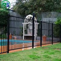 China Contemporary Black Aluminum Fence Privacy No Dig Scallop Garden Fence Panel for sale