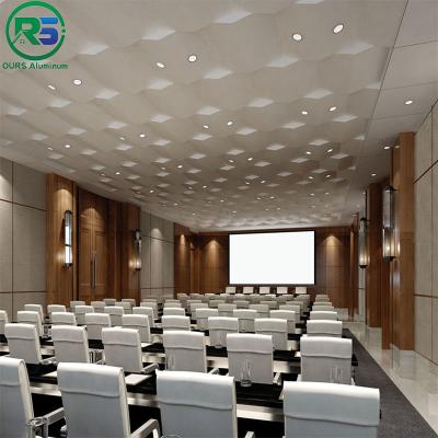 China Decorative Suspended Metal Ceiling U Aluminum Profile Screen Ceiling 20mm Thickness for sale