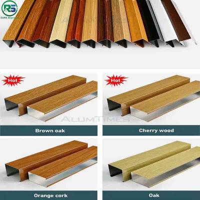 China Fireproof Corrugated Aluminum Wall Panels Architectural Metal Ceiling Tiles Suspended 180MM for sale