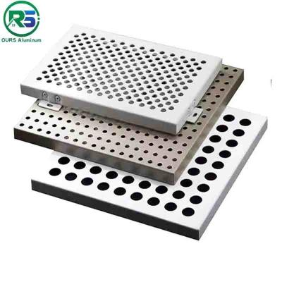 China Fireproof Corrugated Aluminum Wall Panels Architectural Metal Ceiling Tiles Suspended 180MM for sale