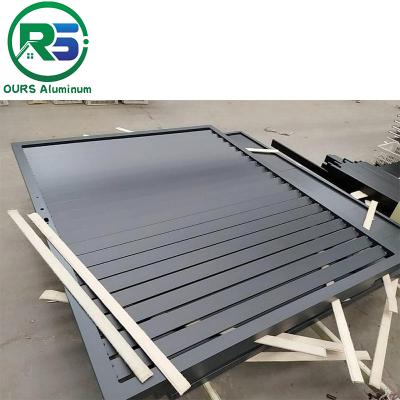 China Wood Color And Black Contemporary Aluminum Fence of Aluminum Product Thickness 20MM for sale