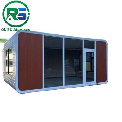 China 2023 Custom-made Modern Design Aluminum alloy Capsule Tiny House For living Prefab Houses Capsule Cabin Apple Cabin for sale
