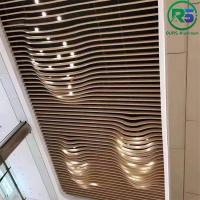 China Environmental Friendly Linear Suspended Metal Ceiling 0.9mm White Aluminum Ceiling for sale