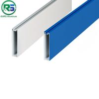 China Environmental Friendly Linear Suspended Metal Ceiling 0.6mm White Aluminum Ceiling for sale