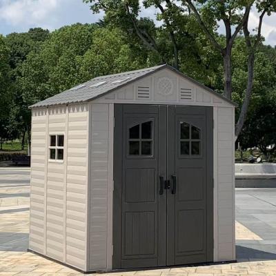 China Powder Coated Prefab Plastic Storage Building Outdoor Plastic Storage Containers OEM for sale