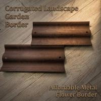 China Weather Resistant Corrugated Garden Edging Metal Landscape For Flower Bed 10 Foot for sale