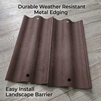 China Weather Resistant Corrugated Garden Edging Metal Landscape For Flower Bed 10 Foot for sale