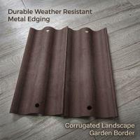 China 2.5 Pounds Corrugated Garden Lawn  Edging 0.5Mm 10 Feet Iron Garden Edging for sale