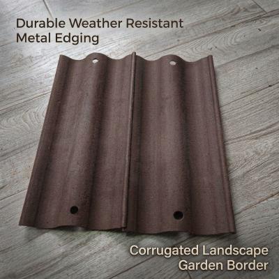 China 2.5 Pounds Corrugated Garden Lawn  Edging 0.5Mm 10 Feet Iron Garden Edging for sale