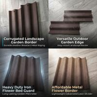 China 2.5 Pounds Corrugated Garden Lawn  Edging 0.5Mm 10 Feet Iron Garden Edging for sale
