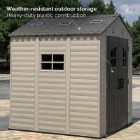 China 75 Pounds Construction Plastic Garden Shed Outdoor Storage Plastic Outbuilding 4 Ft for sale