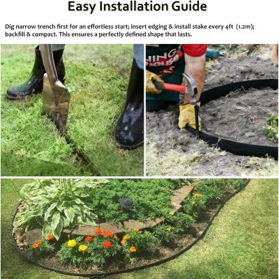 China All-Weather Thermal Stable Crack-Proof UV Resistant Garden Barrier Plastic Border for Extreme Climates for sale