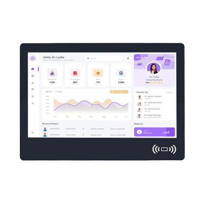 China Industrial Control Integrated Machine Wall-Mounted Fanless NFC Touch Screen Display USB New SOP Front Capacitive USB Interface for sale