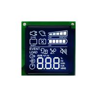 China TN Positive Transmissive Monochrome Segmented LCD Display 12 O'clock Viewing Angle Icon Type Panel for Air Conditioning for sale