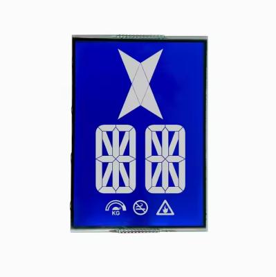 China VA Negative Transmissive Segment LCD Display Icon Type Monochrome Segment LCD Panel For Elevator Display Wide Temperature for sale