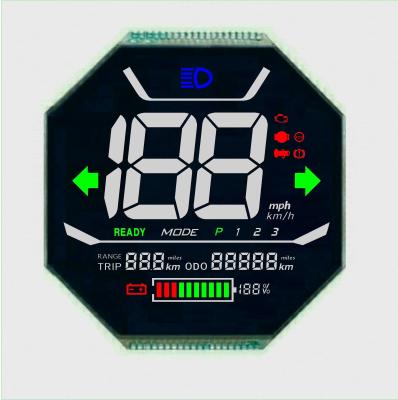 China TN Positive Transmissive Segment LCD Display Welding Helmet Shutter Custom Monochrome Segment LCD Panel 4.33