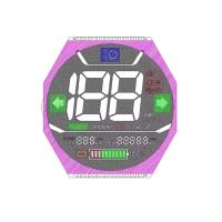 China Customized BXD TN LCD Display 7 Segment VA Negative Mode Metal Pin Connector LCD Panel for sale