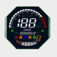 China Customized BXD TN LCD Display 7 Segment VA Negative Mode Metal Pin Connector LCD Panel for sale