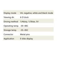China Customized BXD TN LCD Display 7 Segment VA Negative Mode Metal Pin Connector LCD Panel for sale