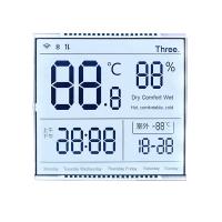 China LCD Modules with Black Text White Background HTN Segment Code Display for Air Conditioner Thermostat LCD for sale