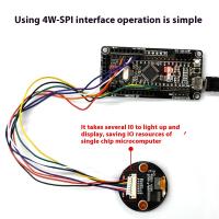 China 0.99 Inch IPS Full View TFT LCD Screen Module with RGB EDP MIPi Interfaces SPI Serial Port Round Screen Color Display for sale