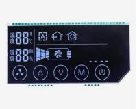 China Manufacturer Customized TN Black White Monochrome LCD Segment Display Screen VA Broken Code Pattern Silk Screen Printing for sale