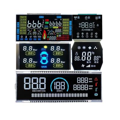 China Large VA Black Display Screen Customized Monochrome Segment LCD White LEDs Backlight 3.3V/5V Driving Voltage for Monitor for sale