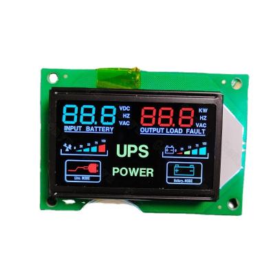 China Customized VA Type LCD Manufacturer Chip Board Black Screen 6 Digit HT1621 Color Seven Segment Display Modules 5V White LED for sale