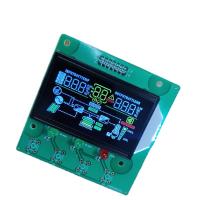 China Customized VA Type LCD Manufacturer Chip Board Black Screen 6 Digit HT1621 Color Seven Segment Display Modules 5V White LED for sale
