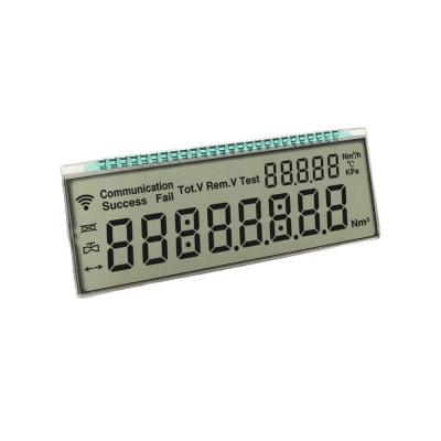 China Black Characters TN Positive Reflective No Backlight 7 Segment LCD Display Gray Screen 1/2 Duty 1/2 Bias Custom Size for Wall for sale