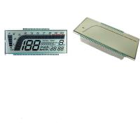 China Custom E-bike LCD Display Monochrome HTN 5V White LED Backlight 46 Pin Transmissive 7 Segment Screen 99.8x42mm 6 O'clock for sale