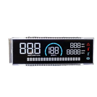 China OEM&ODM Custom 8-Digit 7-Segment LCD Display Module TN VA Technology Black Background Smart Home Application HT1621/HT1622 Drive for sale