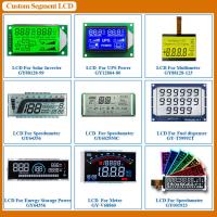 China OEM&ODM Custom 8-Digit 7-Segment LCD Display Module TN VA Technology Black Background Smart Home Application HT1621/HT1622 Drive for sale