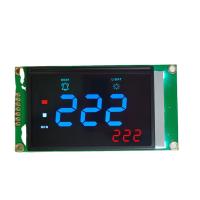 China Customized Size VA Black Negative Mode 3 Digits 7 Segment LCD Display Board White Backlight 3.3V/5V COB+Zebra Connector Home for sale