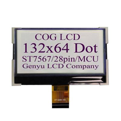 China Custom 132*64 Mono Gray 2.9 Inch 8 Bit Parallel Mcu 28 Pin Socket Fpc St7567 132x64 Graphic FSTN Positive Transflective LCD for sale