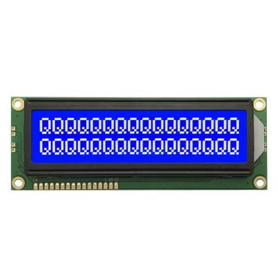 China 1602 16x2 COB STN Blue Background Large Character LCD Module Negative Display White Backlight 8-bit Parallel MCU Interface 6 for sale