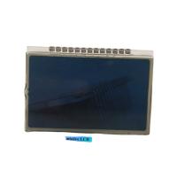 China OEM Small TN Blue Battery Clock LCD Display 8 Digits 7 Segment 40x27mm 13 Pin Custom White LED Backlight 3.3V for sale